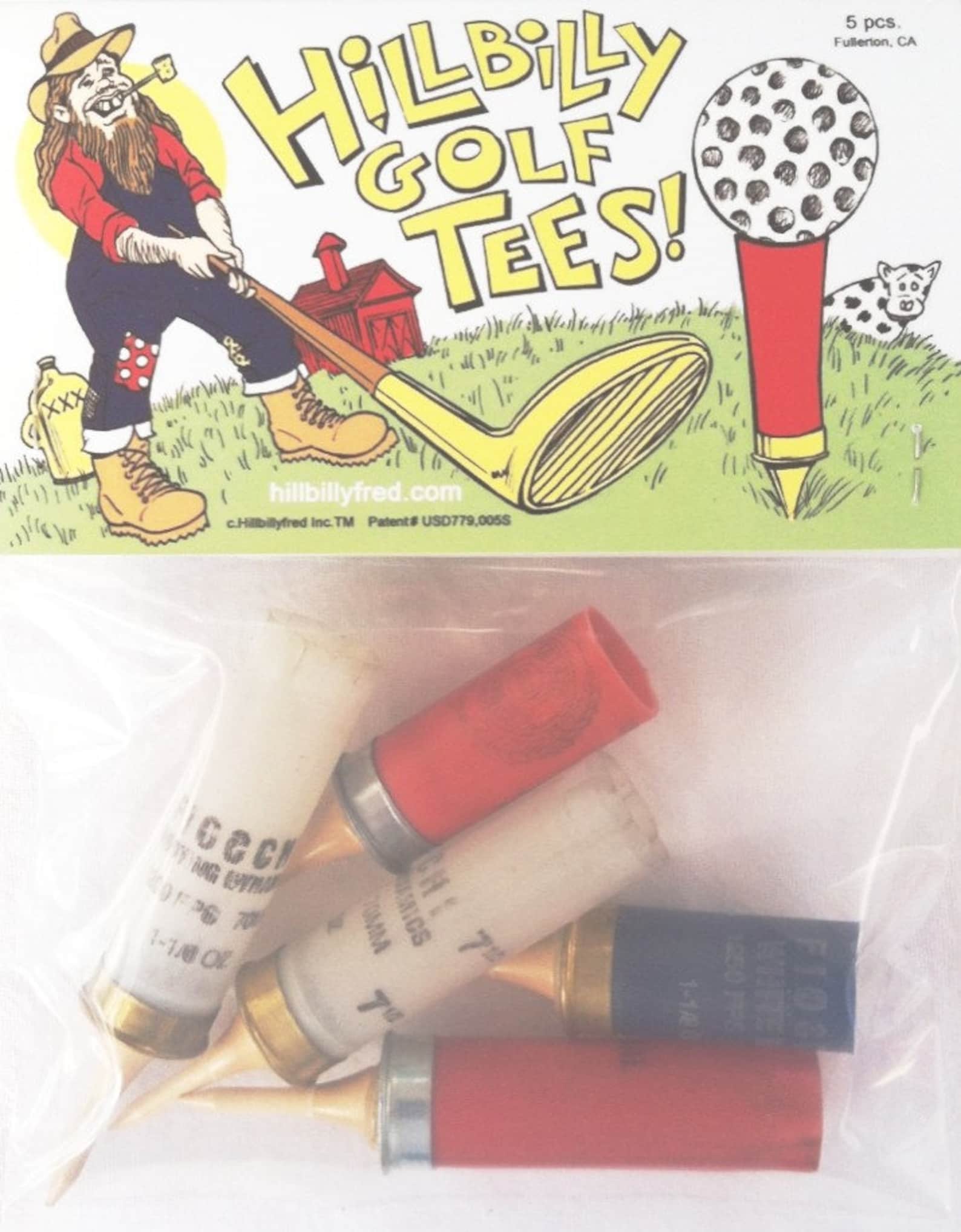 Hillbilly Golf Tees, Funny Golf Gifts, Set of 5 Golf Tees, Novelty Golf ...
