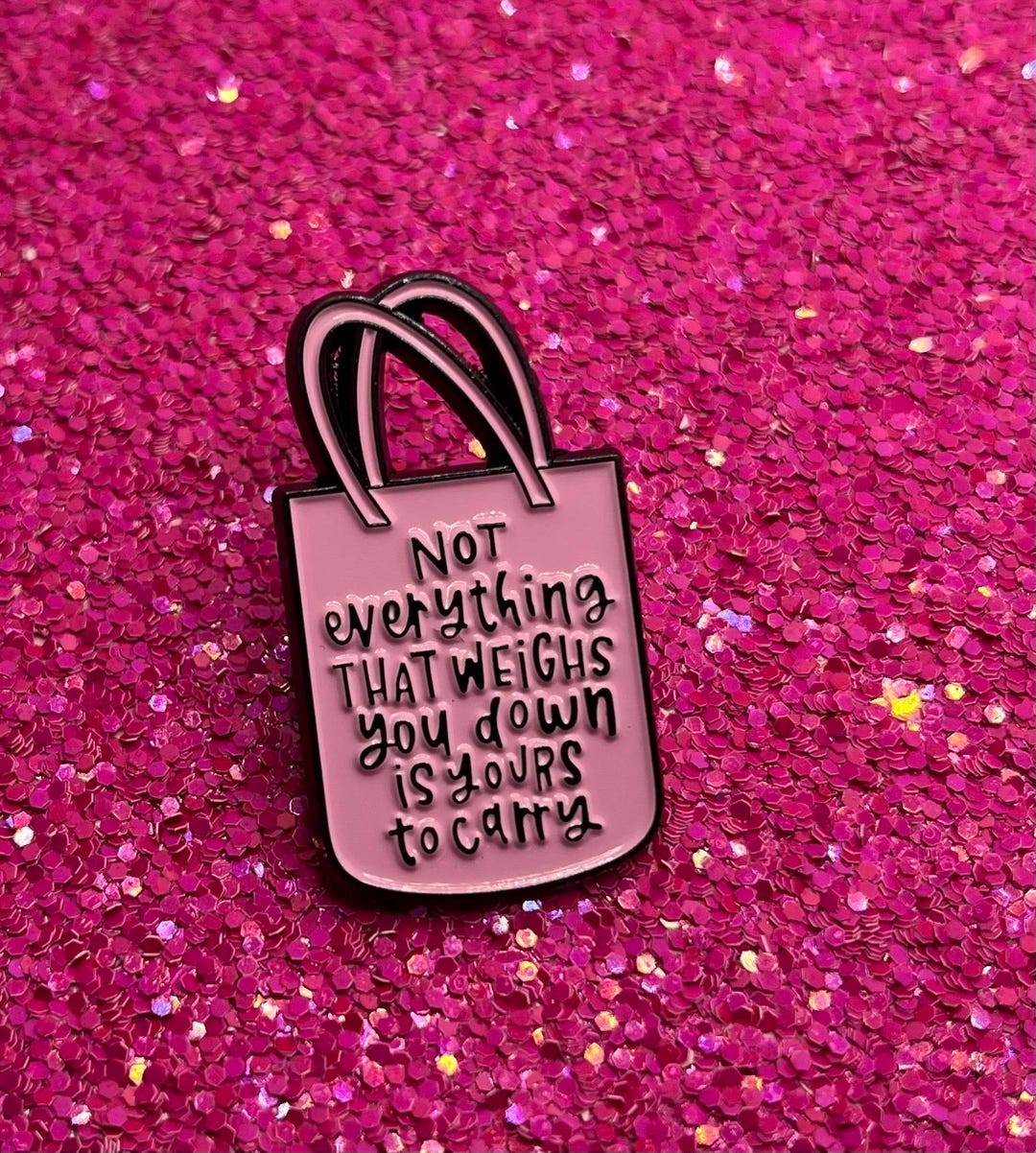 Baggage Enamel Pin, Mental Health Pins, Mental Health Awareness, Badge ...