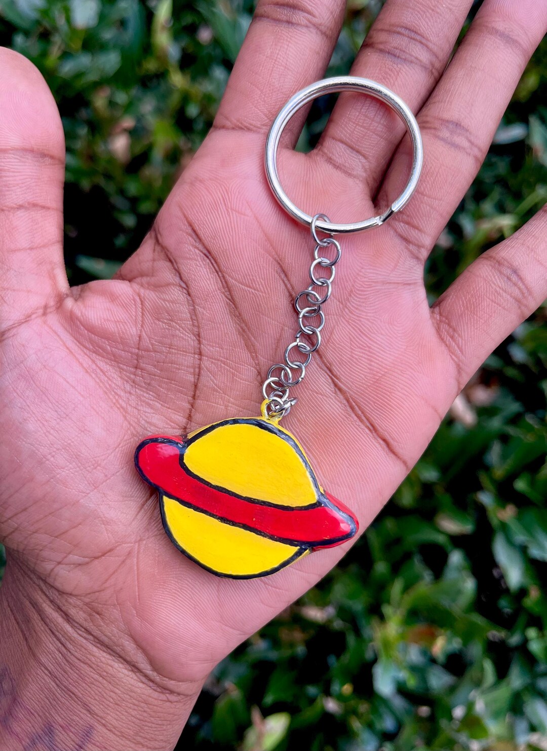 Nostalgic 90’s TV Saturn Clay Resin Keychain - Etsy UK