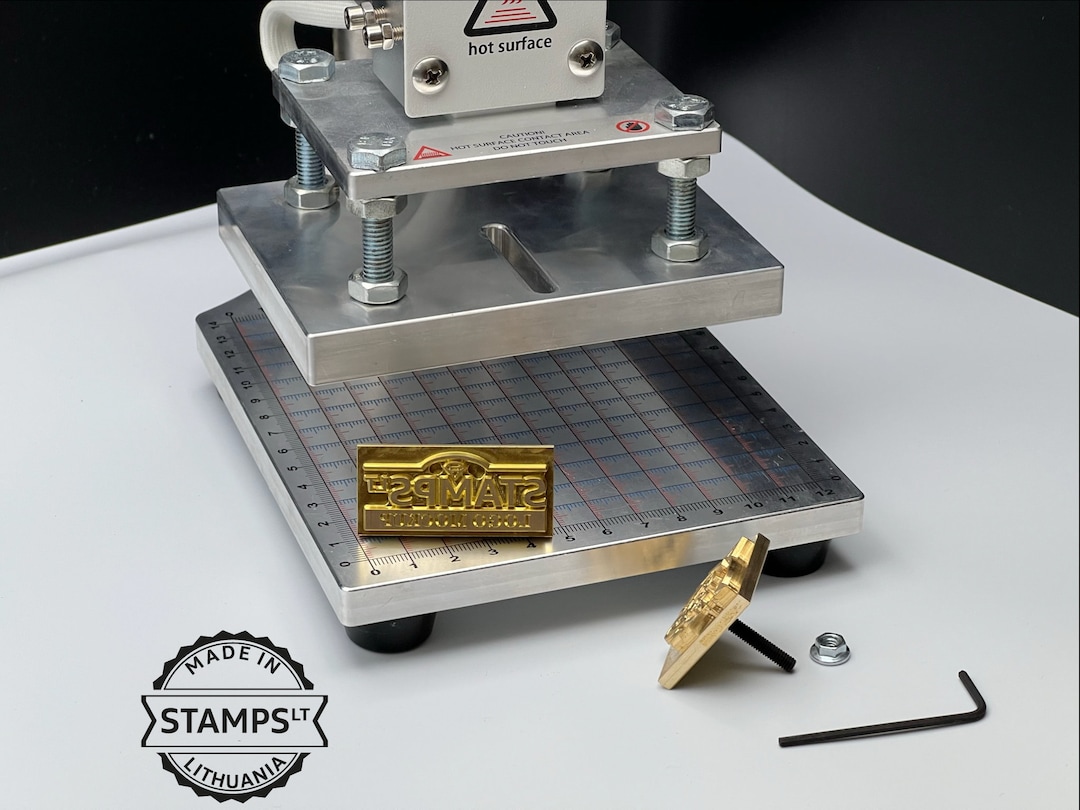 Custom Brass Stamp for Leather With Mounting, Leather Stamp, Wood Stamp ...