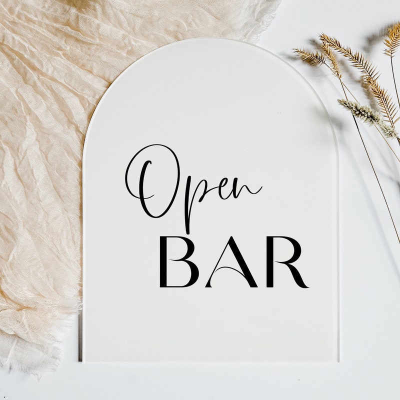 Open Bar Signs for Tables - Etsy