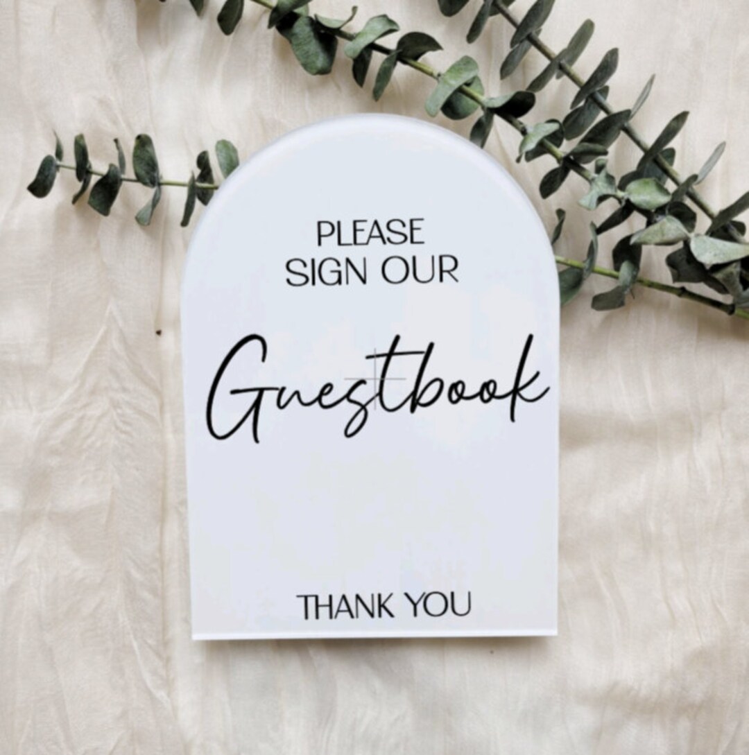 Sign Our Guestbook Sign | Wedding Signage | Wedding Decor | Wedding ...