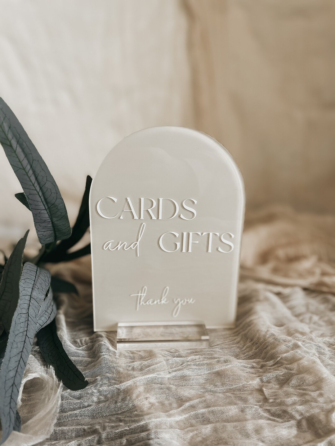 Cards & Gifts Arch Table Sign | Gift and Cards Sign | Modern Acrylic ...