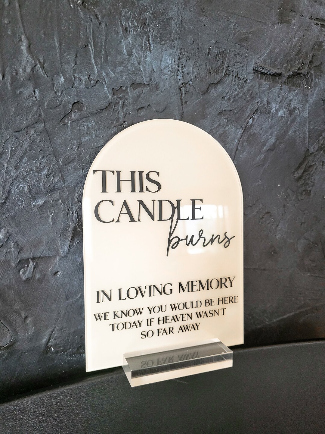 In Loving Memory Table Sign in Memory Wedding Sign Modern Acrylic ...