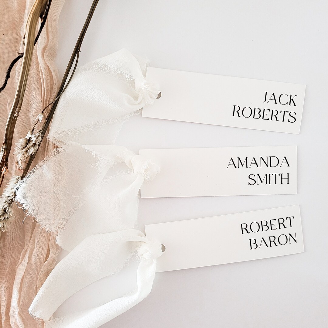 Place Cards for Wedding | Modern Name Tags | Name Tags | Party Table ...
