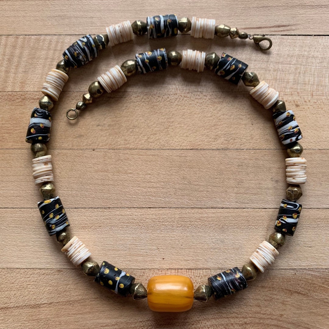 Copal Amber African Trade Beads 21 Inch Necklace Copal Amber - Etsy