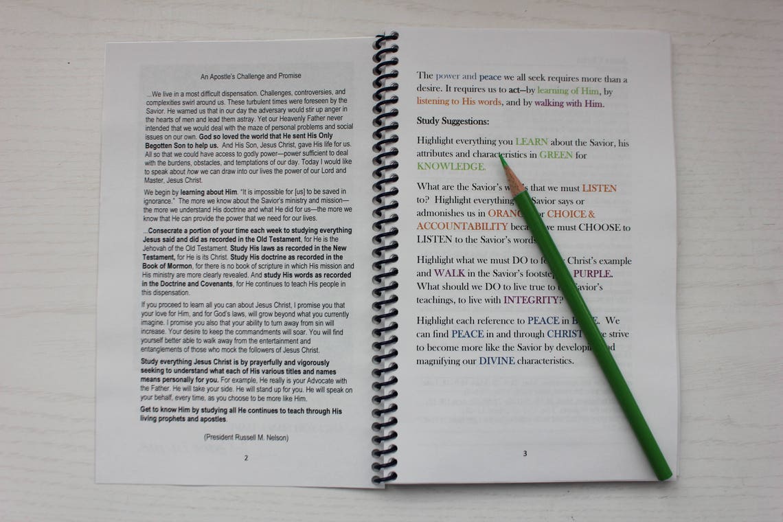 Learn of Me LDS YW Scripture Study Journal - Etsy