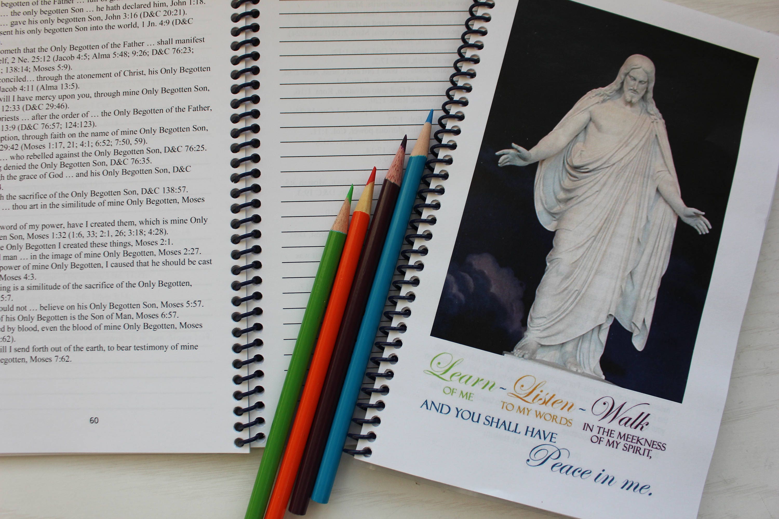 Learn of Me LDS YW Scripture Study Journal - Etsy
