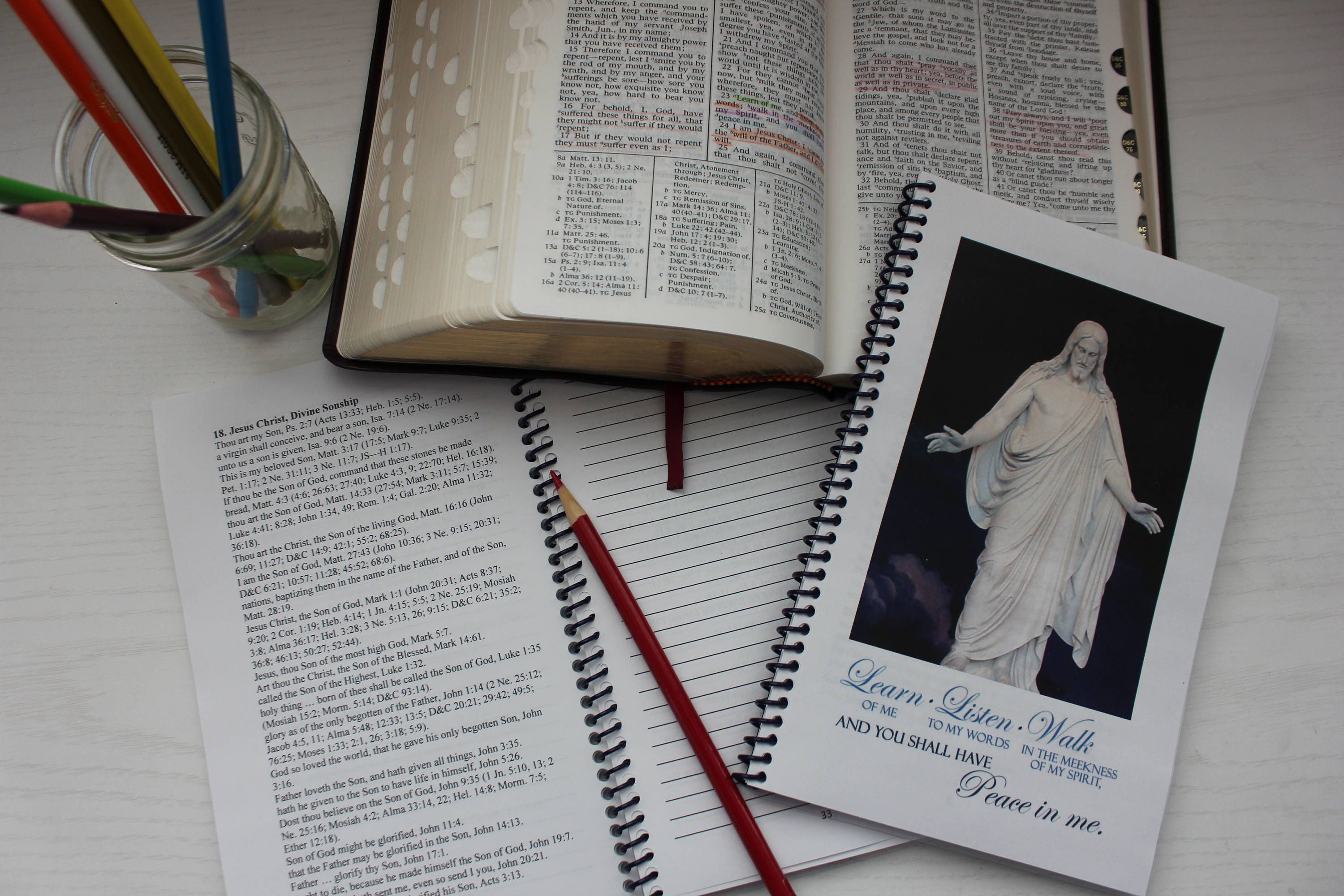 Learn of Me LDS Scripture Study Journal - Etsy