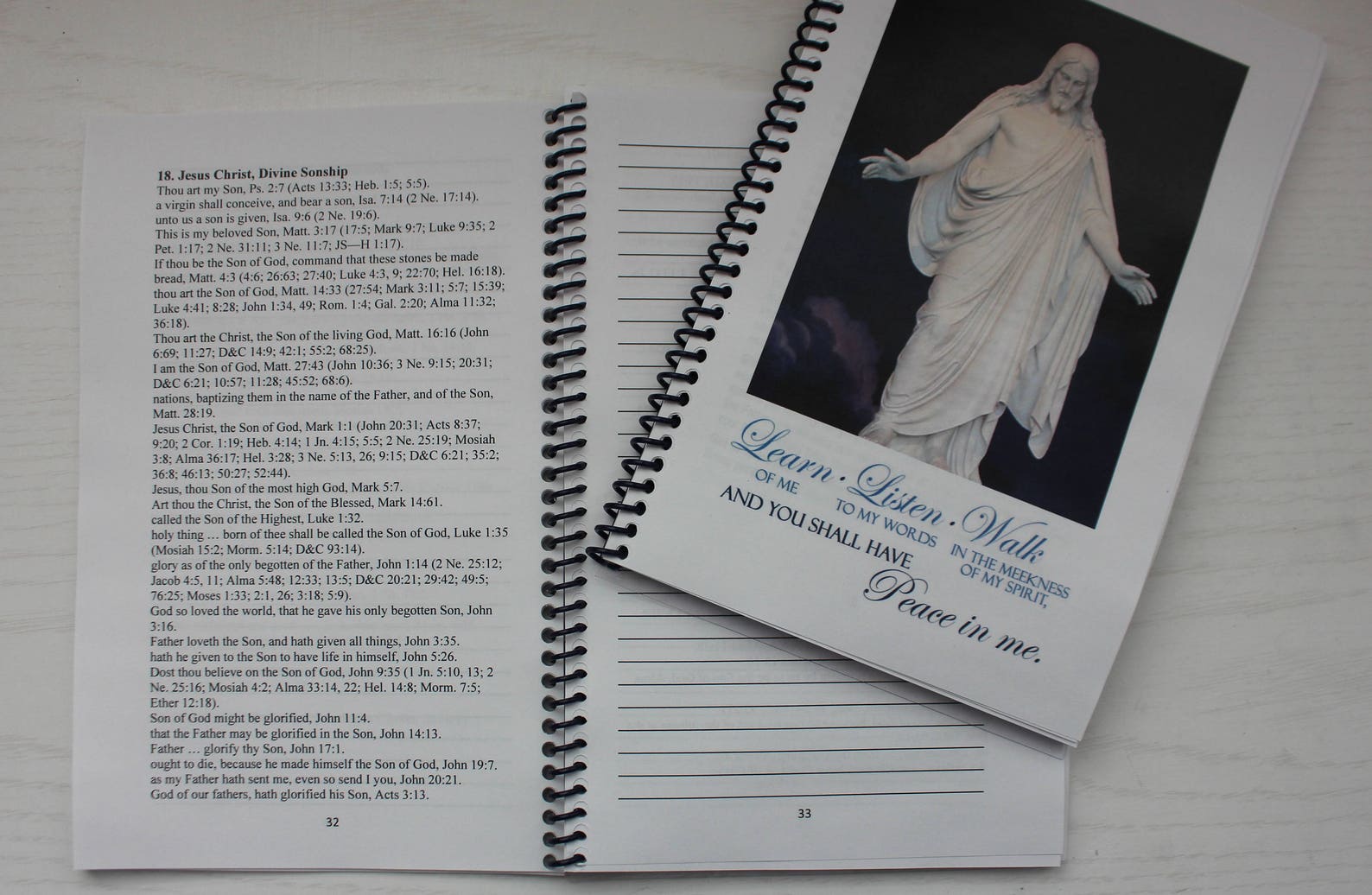 Learn of Me LDS Scripture Study Journal - Etsy