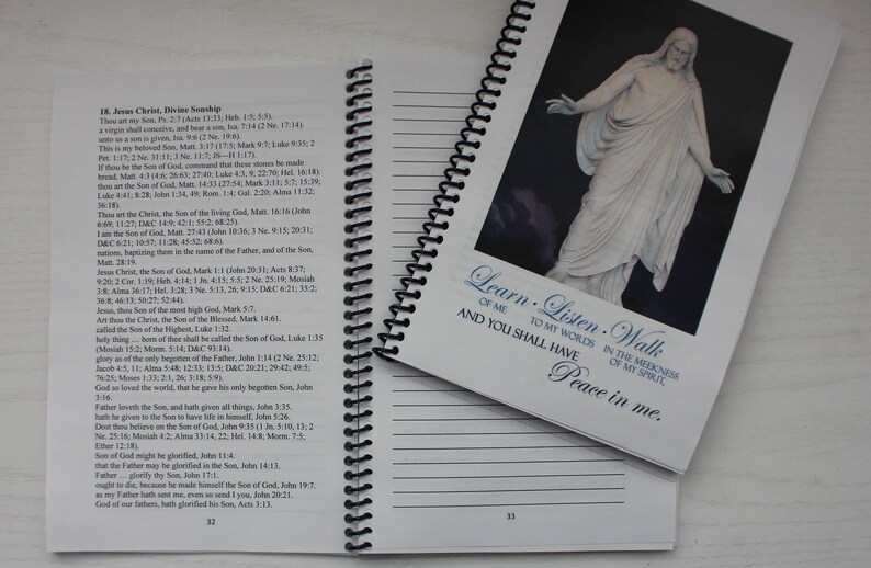 Learn of Me LDS Scripture Study Journal - Etsy