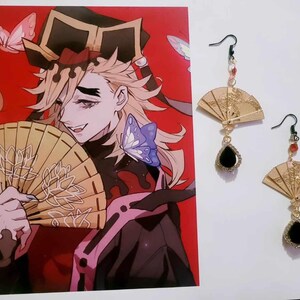 Etsy demon slayer earrings store