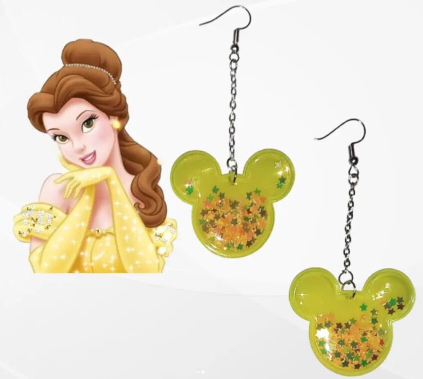 Enchanted Mickey Mouse Head Inspired Shaker Earrings Neon Colors. - Etsy