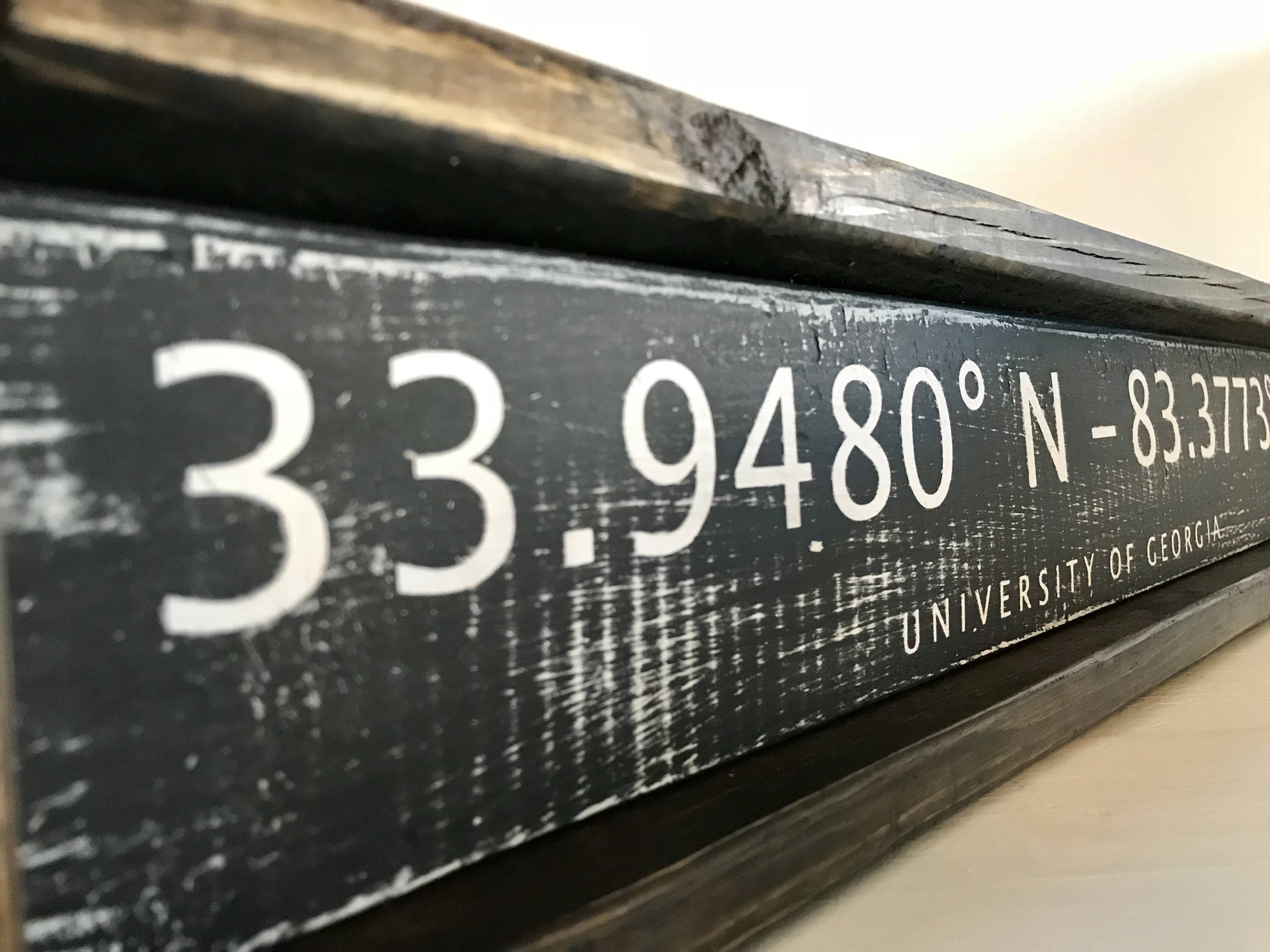 University of Georgia | (UGA) | Longitude and Latitude Sign | Rustic ...