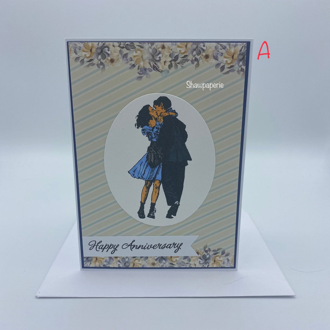 Happy Anniversary Card Handmade - Etsy
