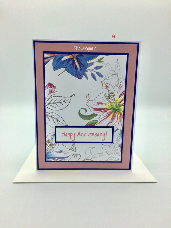 Handmade Anniversary Cards | Etsy