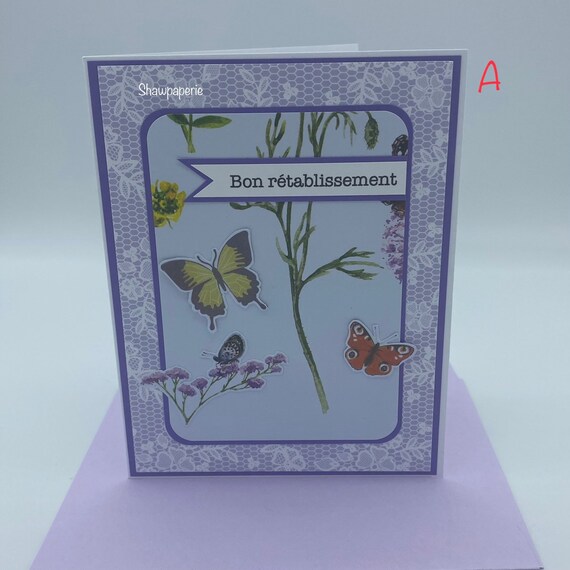 Bon Rétablissement French Get Well Soon Card Handmade | Etsy