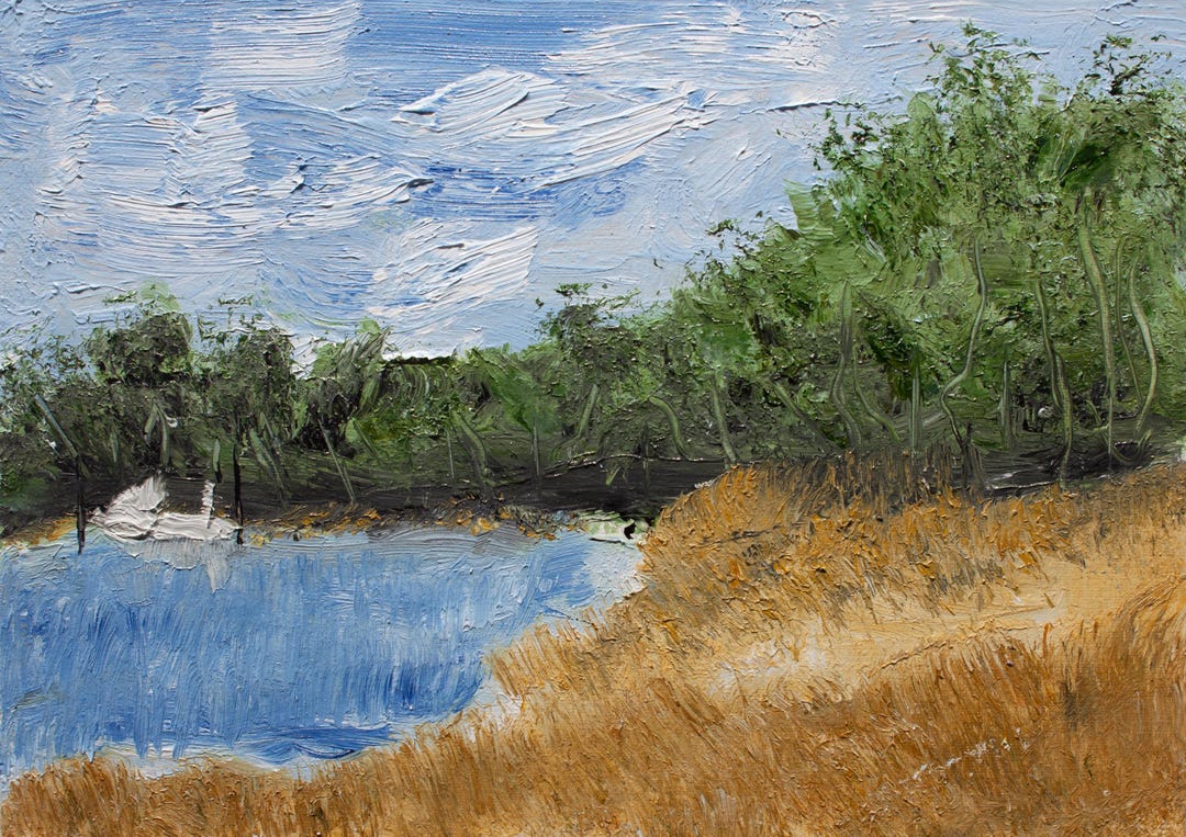 Original Oil Painting on Canvas Panel. Original Art. Seascape Landscape ...