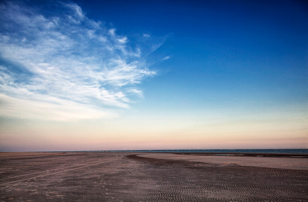 Tybee Island, Savannah, Georgia, Ocean, Color Seascape Photograph, Blue ...