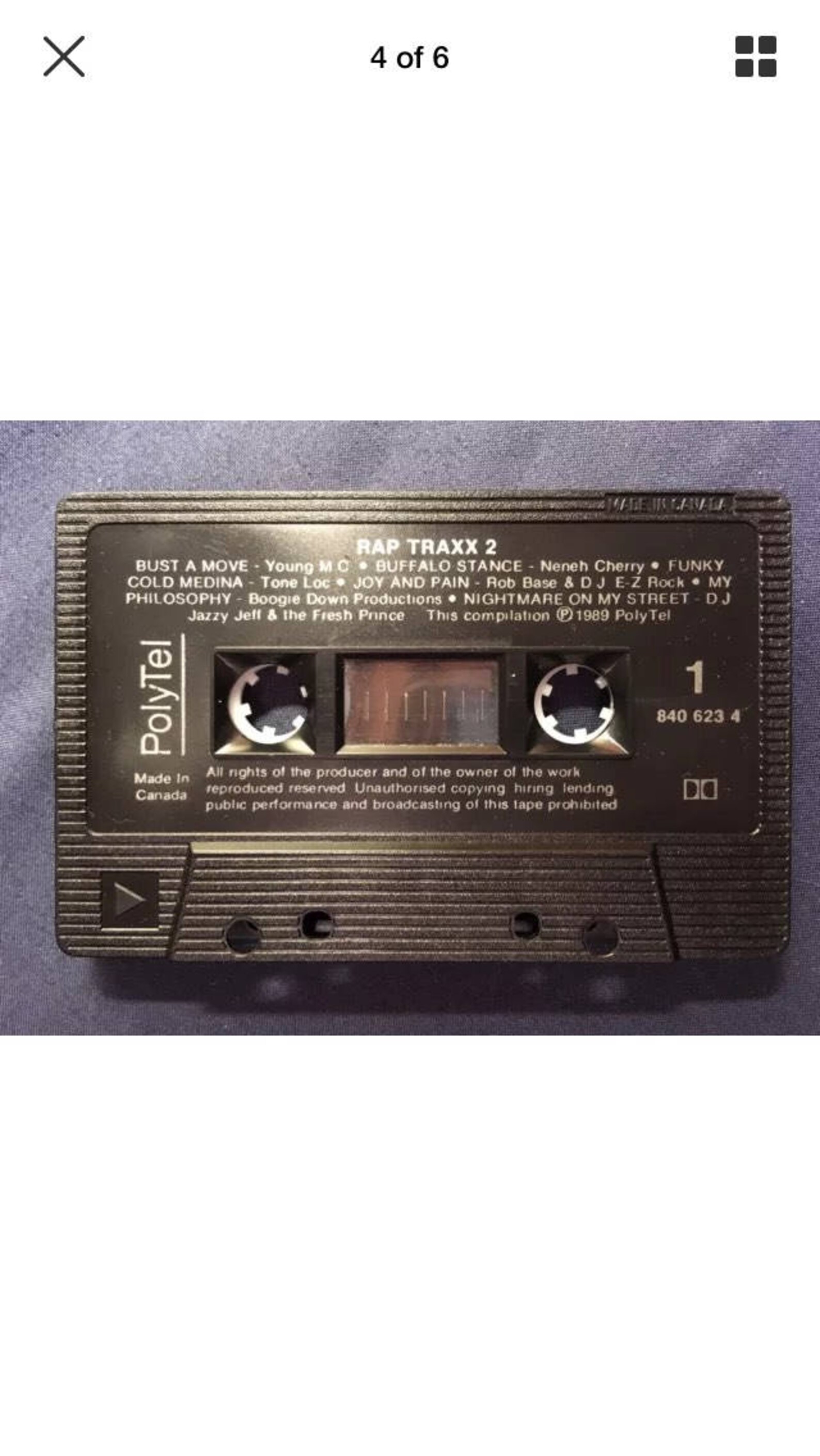Vintage Rap Traxx 2 Kassette Tape 1989 Release Hip Hop R&B | Etsy