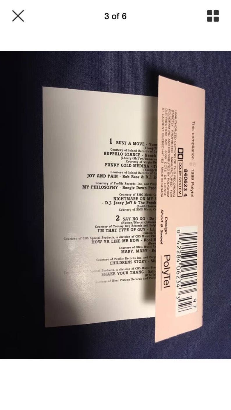 Vintage Rap Traxx 2 Kassette Tape 1989 Release Hip Hop R&B - Etsy.de