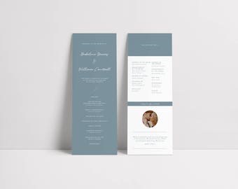 Reception program | Etsy