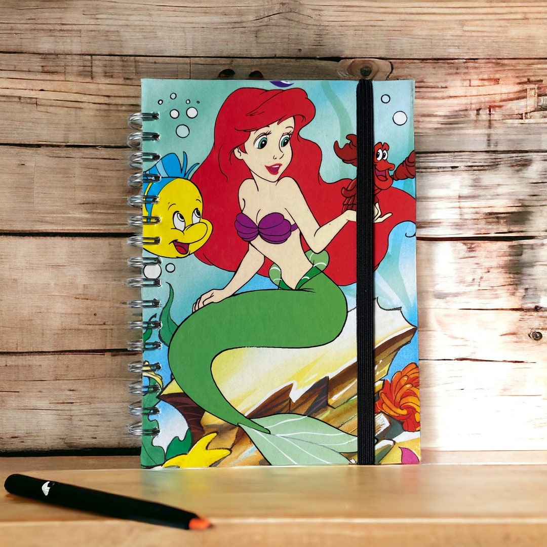 Disney Princess Ariel Little Mermaid Winnie the Pooh Notebook Handmade ...