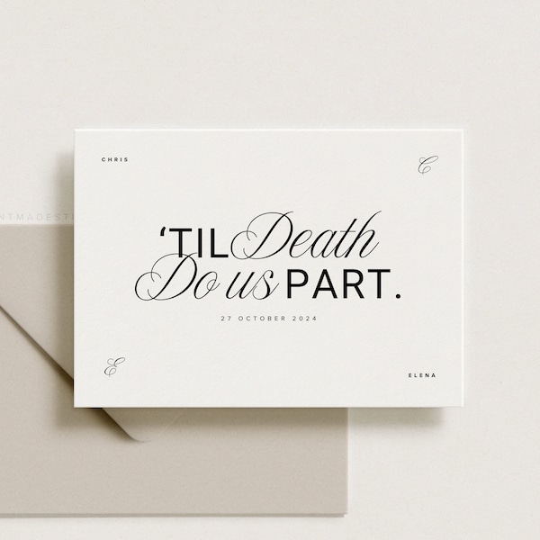 Til Death Do Us Part - Etsy