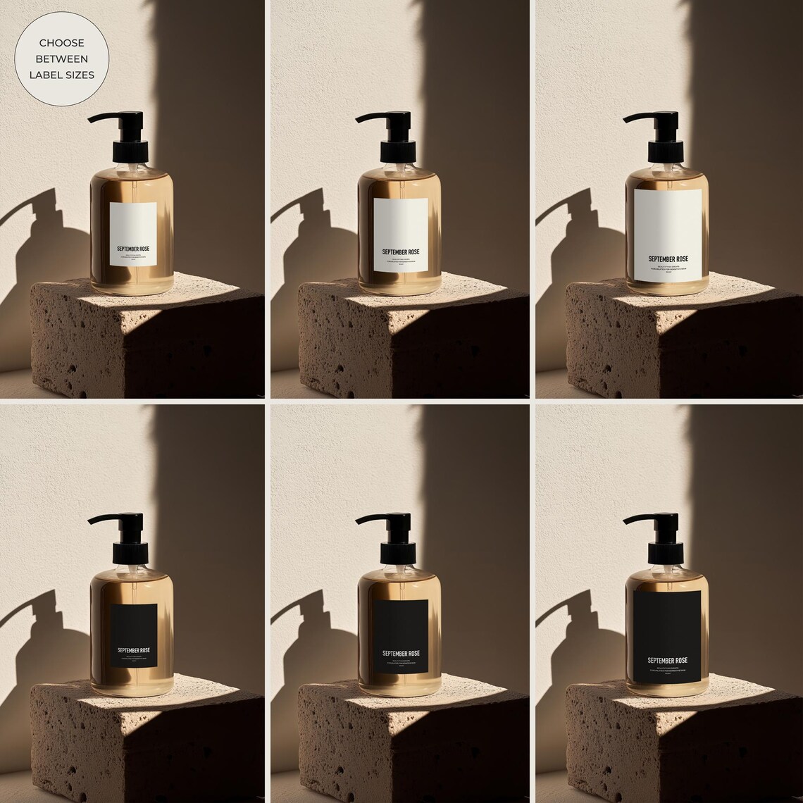 Minimal Realistic Clear Glass Pump Bottle Mockup for Photoshop ...