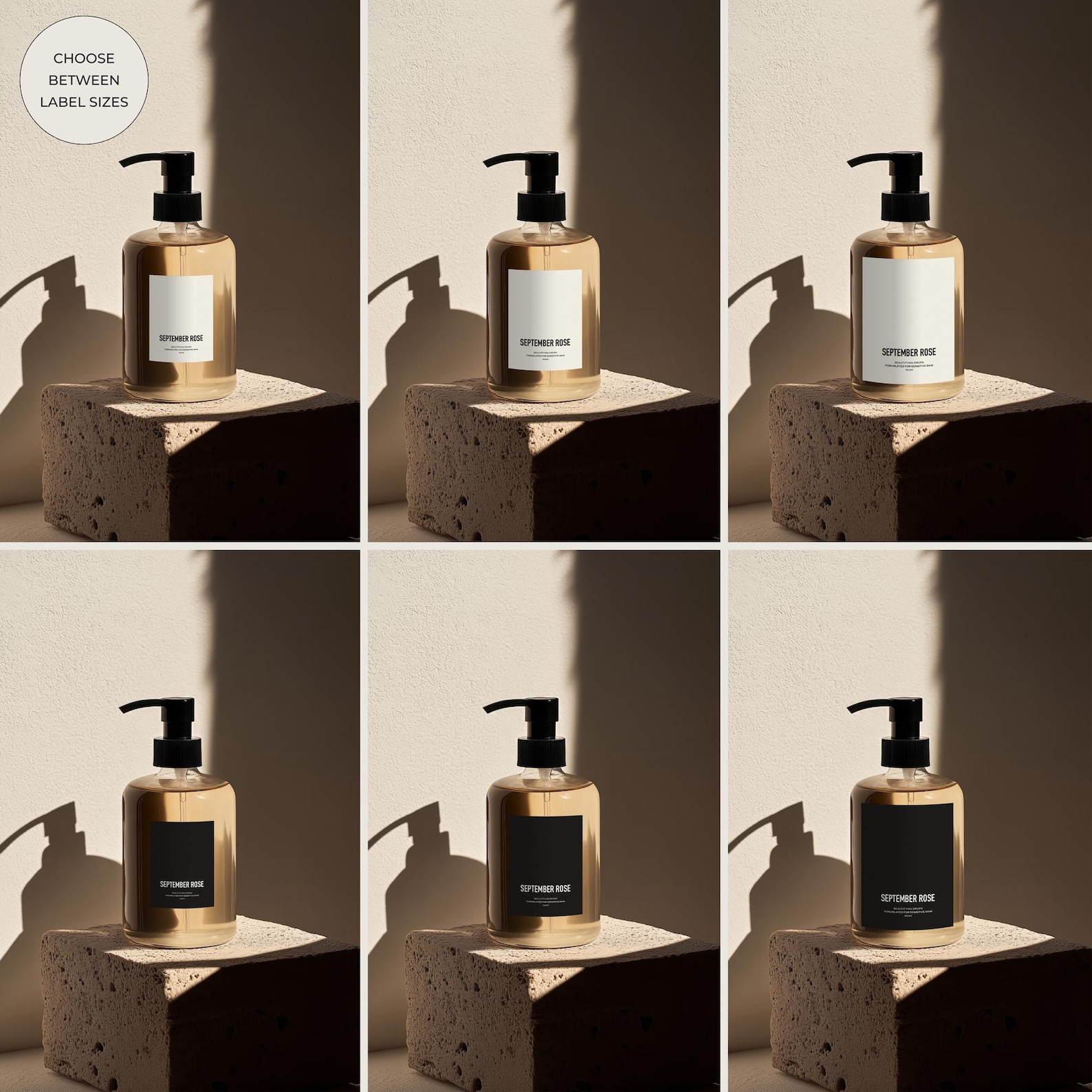 Minimal Realistic Clear Glass Pump Bottle Mockup for Photoshop ...