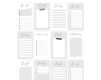 12 Sticky Note Planner Stickers Notepad Planner Stickers - Etsy