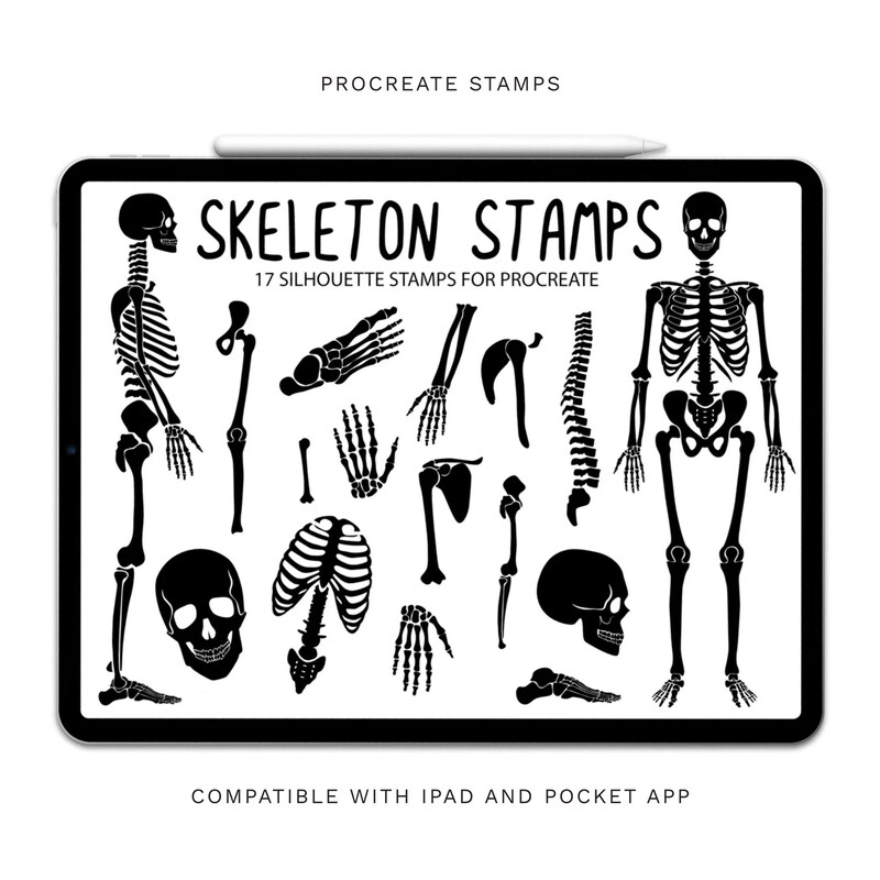 Skeleton Stamps - Etsy