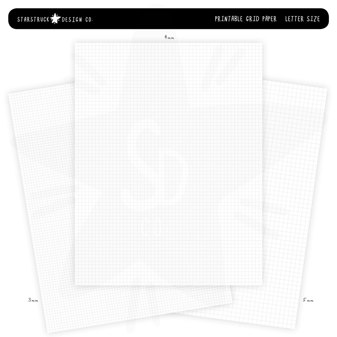 Printable Grid Paper Printable Graph Paper Printable - Etsy Portugal