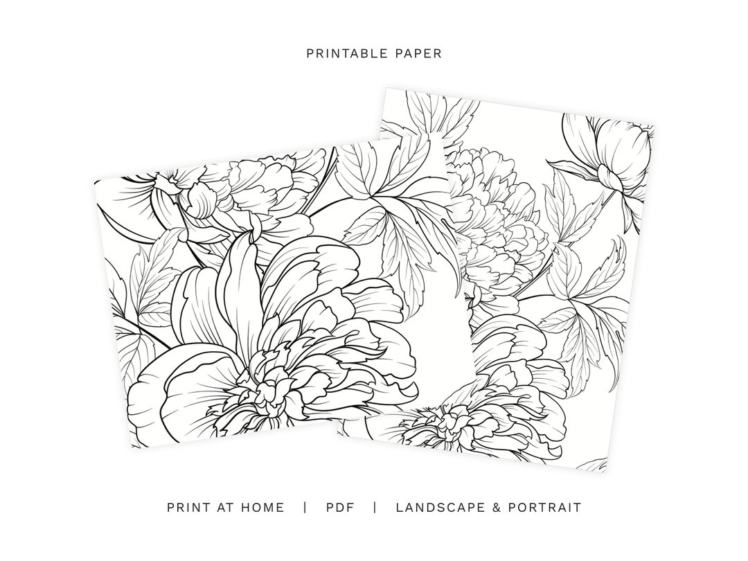 Printable Paper, Printable Dashboard, Printable Planner Vellum or ...