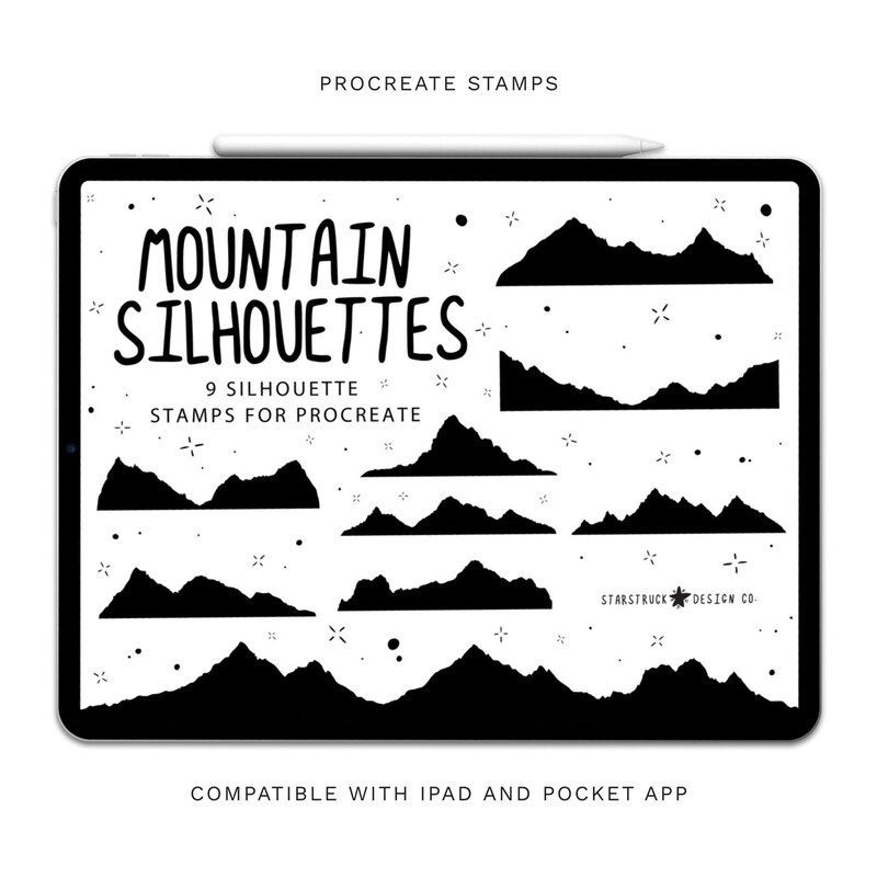 Mountain Stamp - Etsy