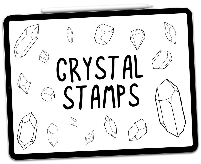 Procreate Crystal Stamps Crystal Stamps Procreate Stamp Etsy