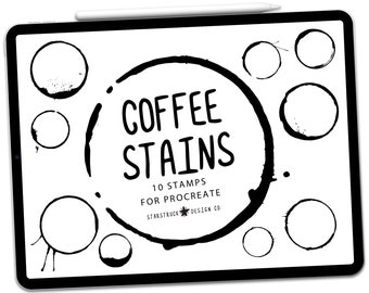 Coffee Stain Stamp - Etsy