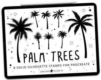 Palm Tree Stamp - Etsy