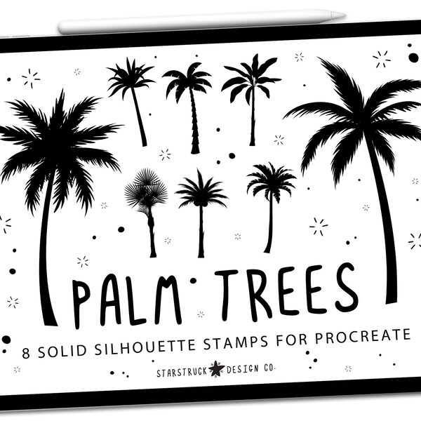 Palm Tree Stamp - Etsy