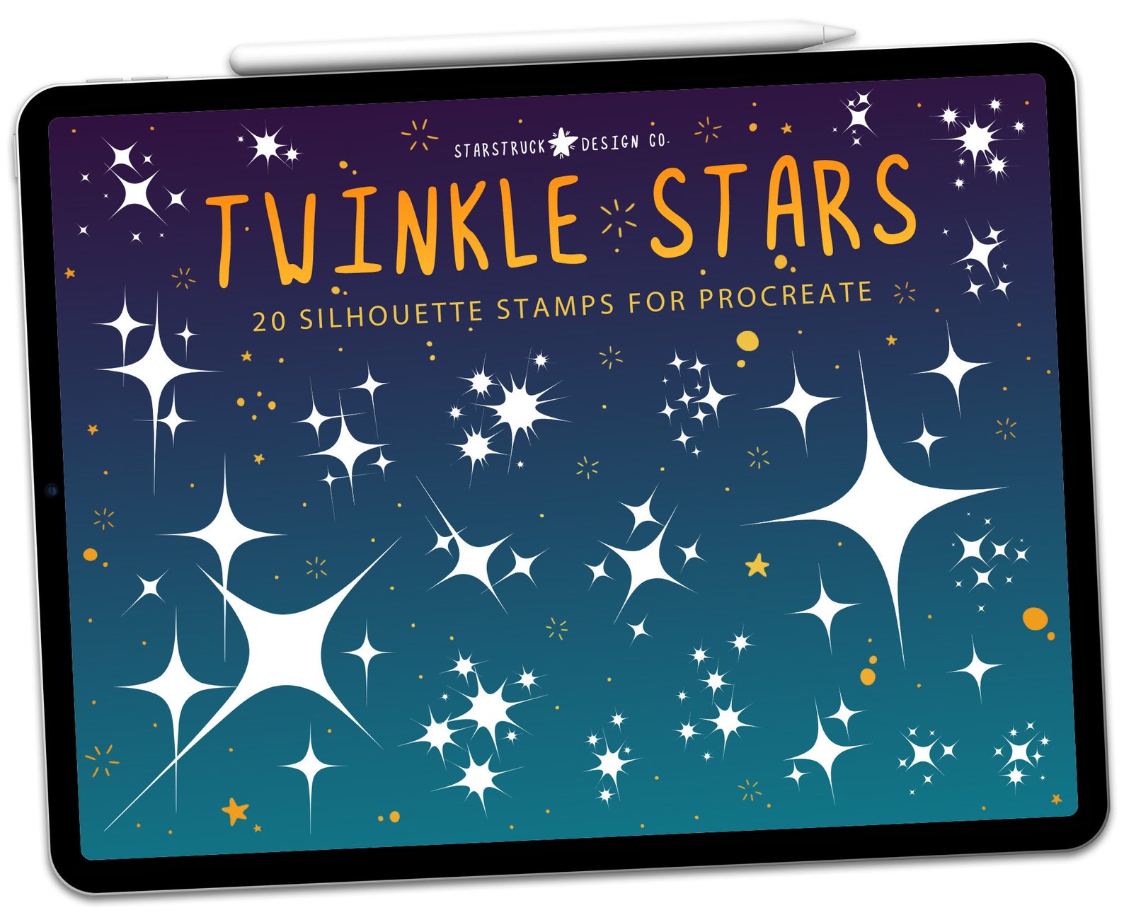 Procreate Twinkle Stars Stamps Star Stamps Procreate Stamp | Etsy