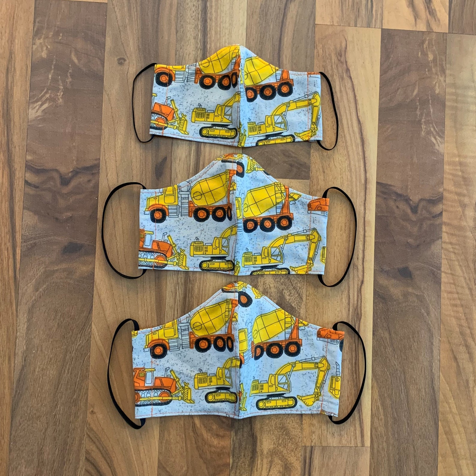 Reusable Washable Face Masks Construction Vehicles Truck | Etsy