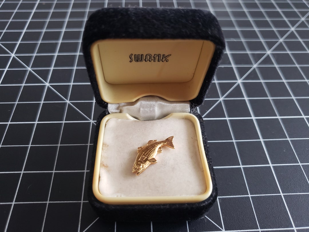 1950s Fish Tie Tack by Swank 50s Vintage Gold Tone Tie Tack - Etsy