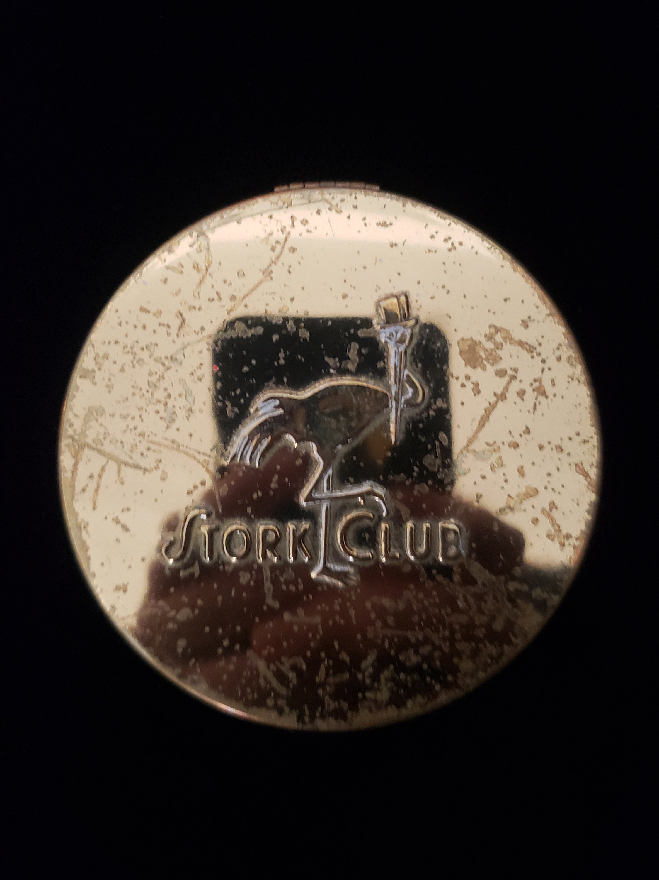 1940s Stork Club Compact 40s Vintage Gold Tone Compact - Etsy