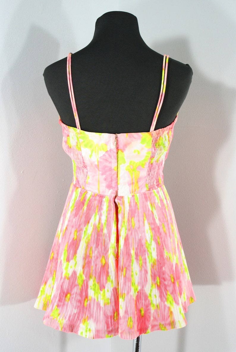 1950s Watercolor Floral Playsuit Swimsuit By Gabar Small To Etsy