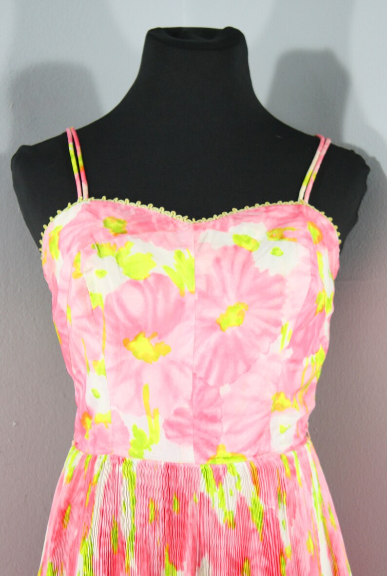 1950s Watercolor Floral Playsuit Swimsuit By Gabar Small To Etsy