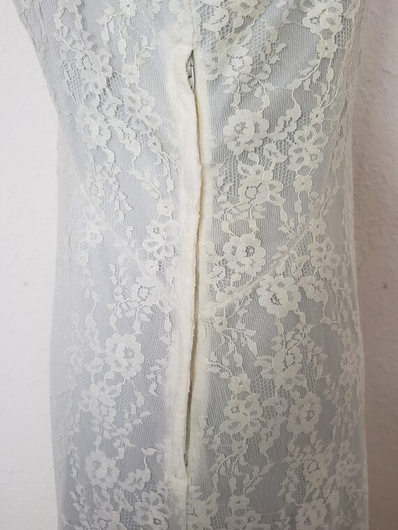 1950s White Lace Full Slip by Van Raalte, Small to Me… - Gem