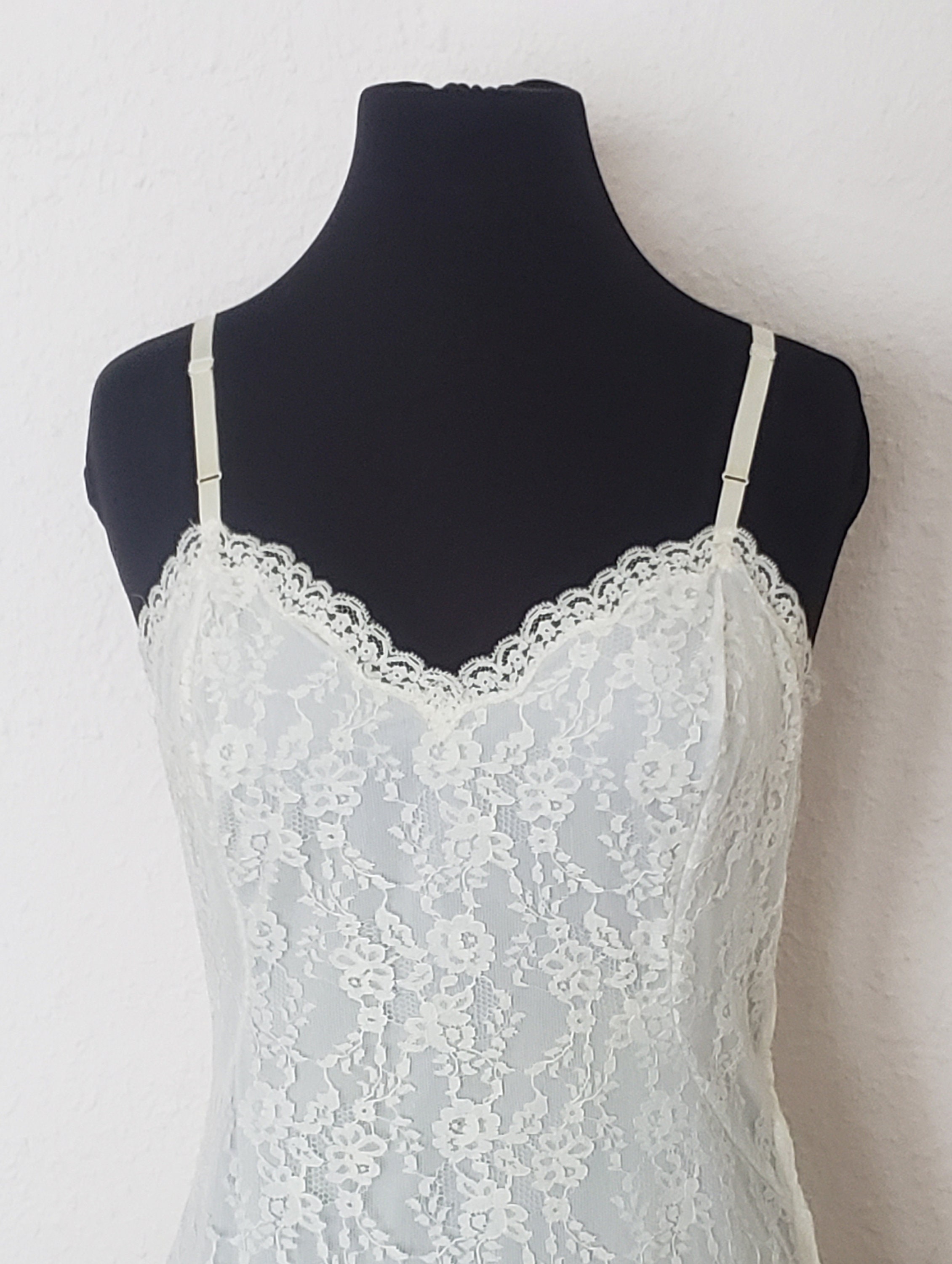 1950s White Lace Full Slip by Van Raalte Small to Medium - Etsy