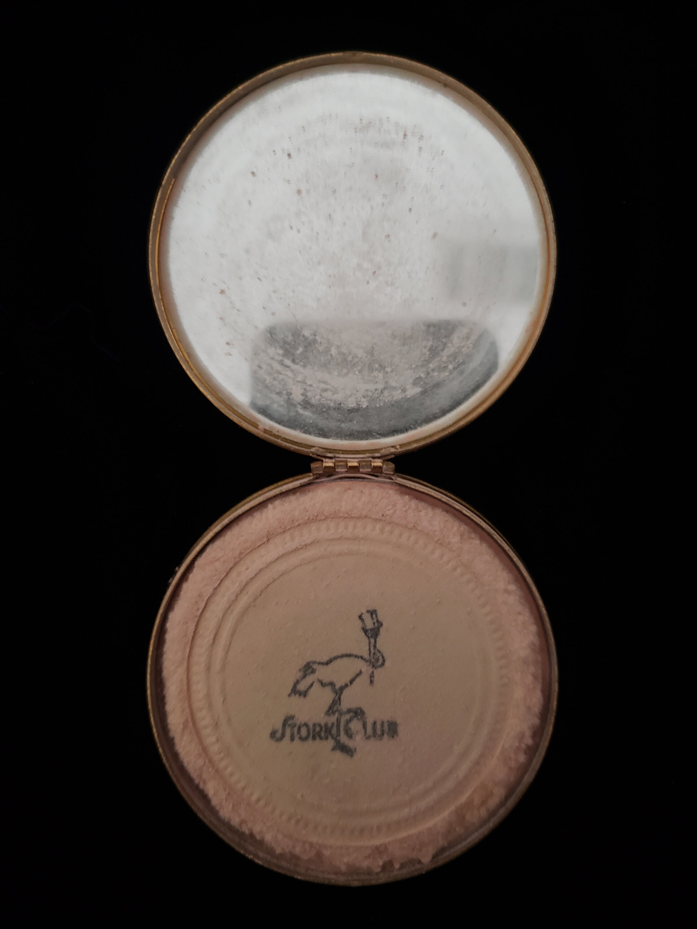 1940s Stork Club Compact 40s Vintage Gold Tone Compact - Etsy