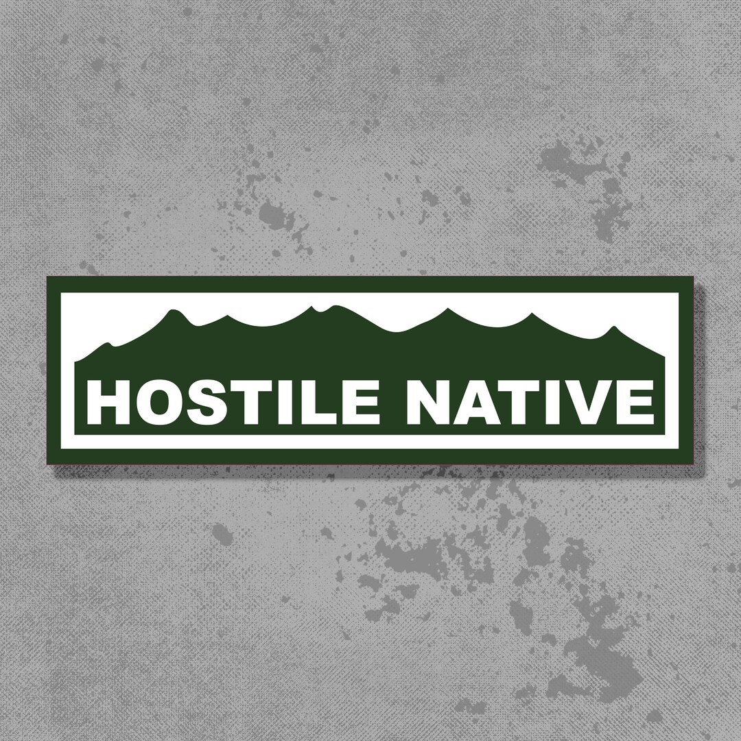 Colorado Native Sticker XL EDITION Hostile Native - Etsy UK