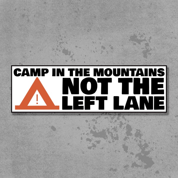 The Left Lane is for Passing Sticker - Etsy